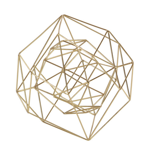 CosmoLiving by Cosmopolitan Metal Wire Sphere Sculpture & Reviews | Wayfair