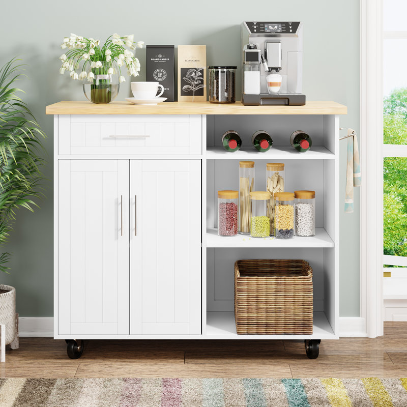 Lark Manor Anjuta Wood Kitchen Island & Reviews - Wayfair Canada