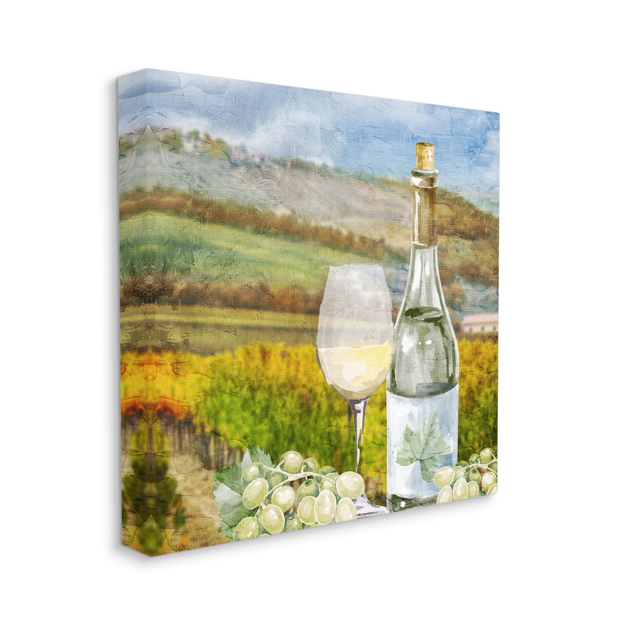 Winston Porter Wine Vineyard Scene by Kim Allen - Wrapped Canvas ...