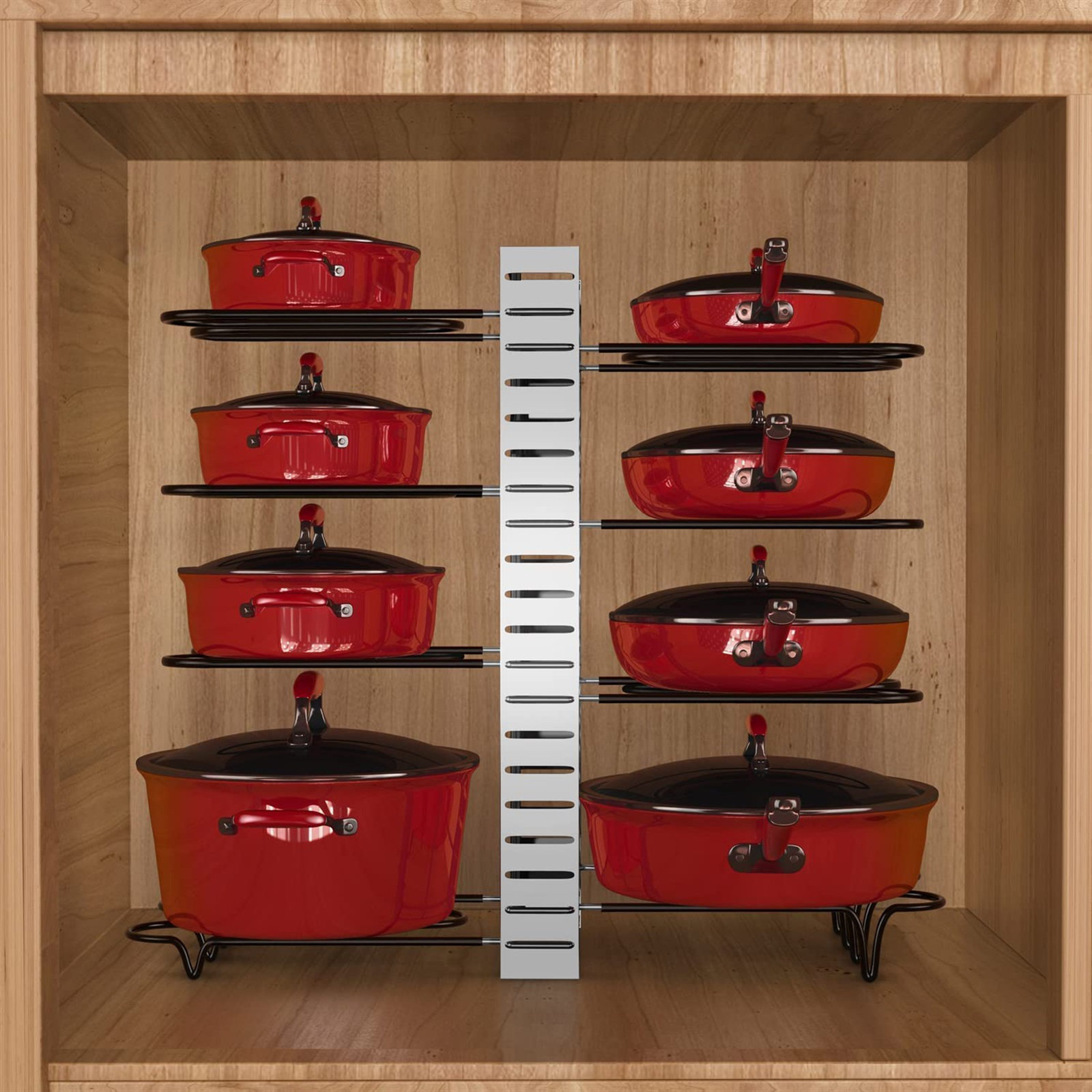 Prep & Savour Metal Rectangle Free Standing Pot Rack | Wayfair