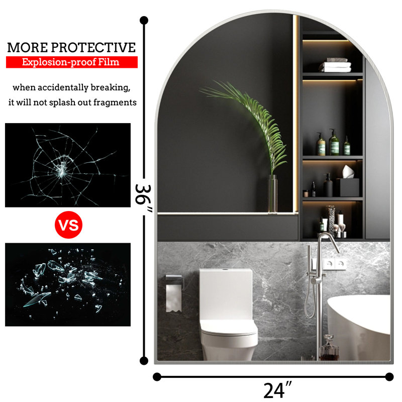 Ebern Designs Norby Bathroom Wall Mirror & Reviews | Wayfair