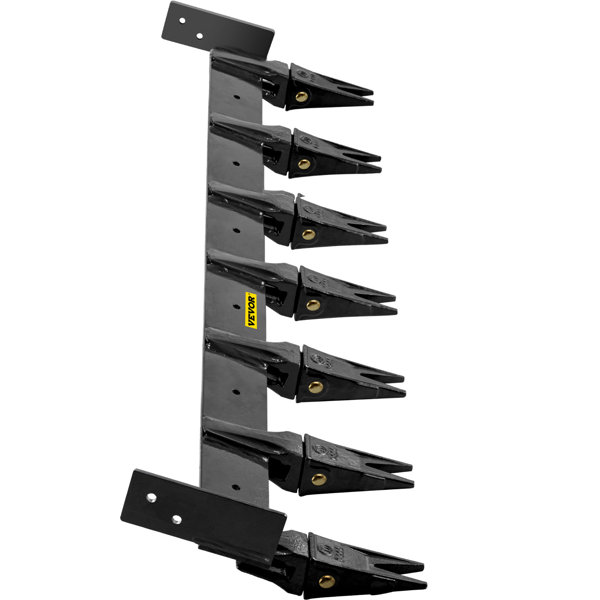 VEVOR Bucket Tooth Bar 66'' Inside Bucket Width Tractor Bucket Teeth ...