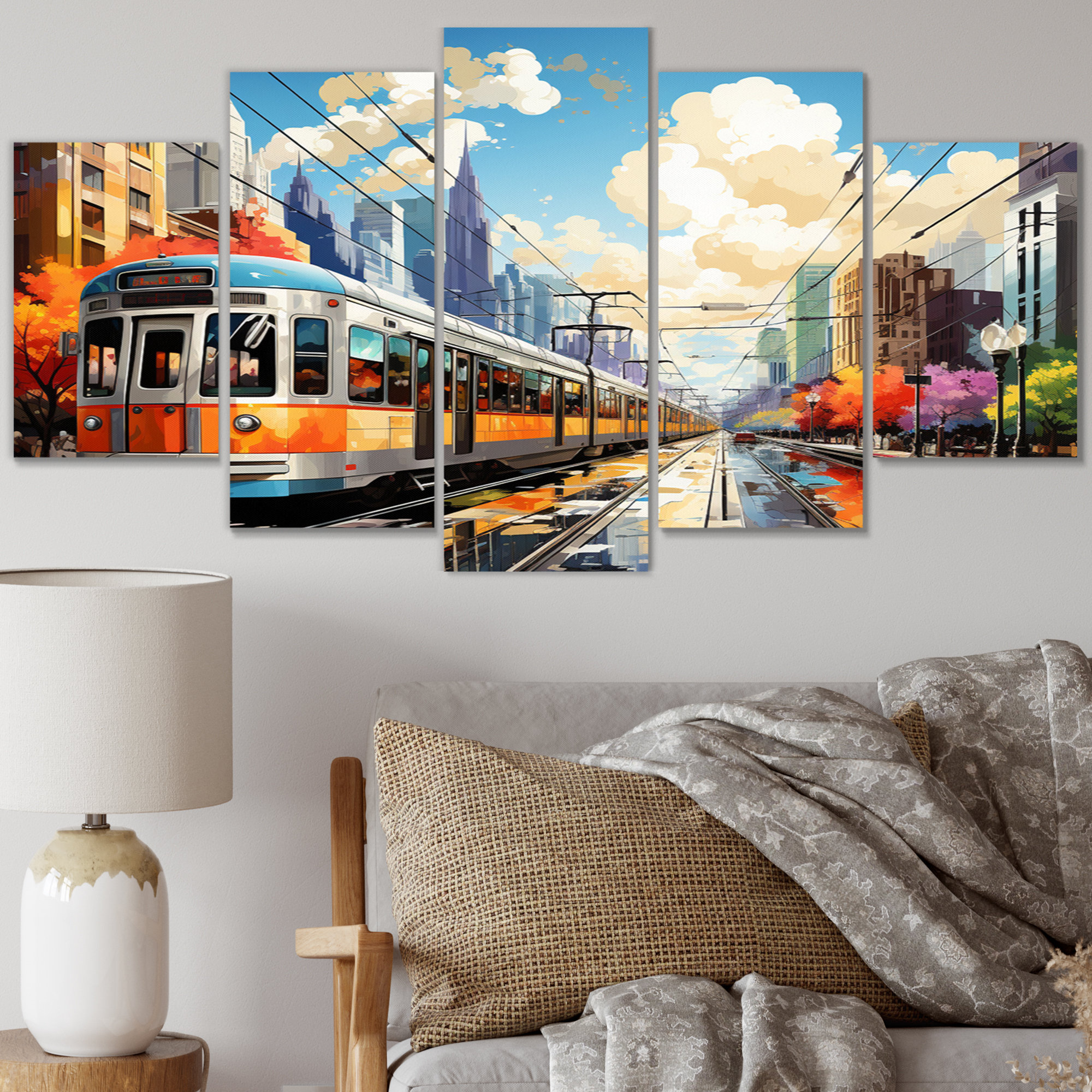 DesignArt City Cleveland Popart Wall Decor on Metal - Wayfair Canada
