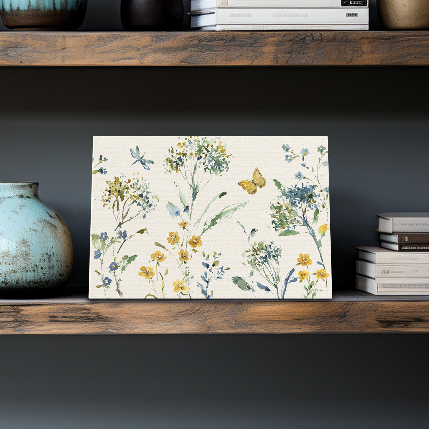Ebern Designs Barn Board Butterflies - Zest Of Happy I | Wayfair