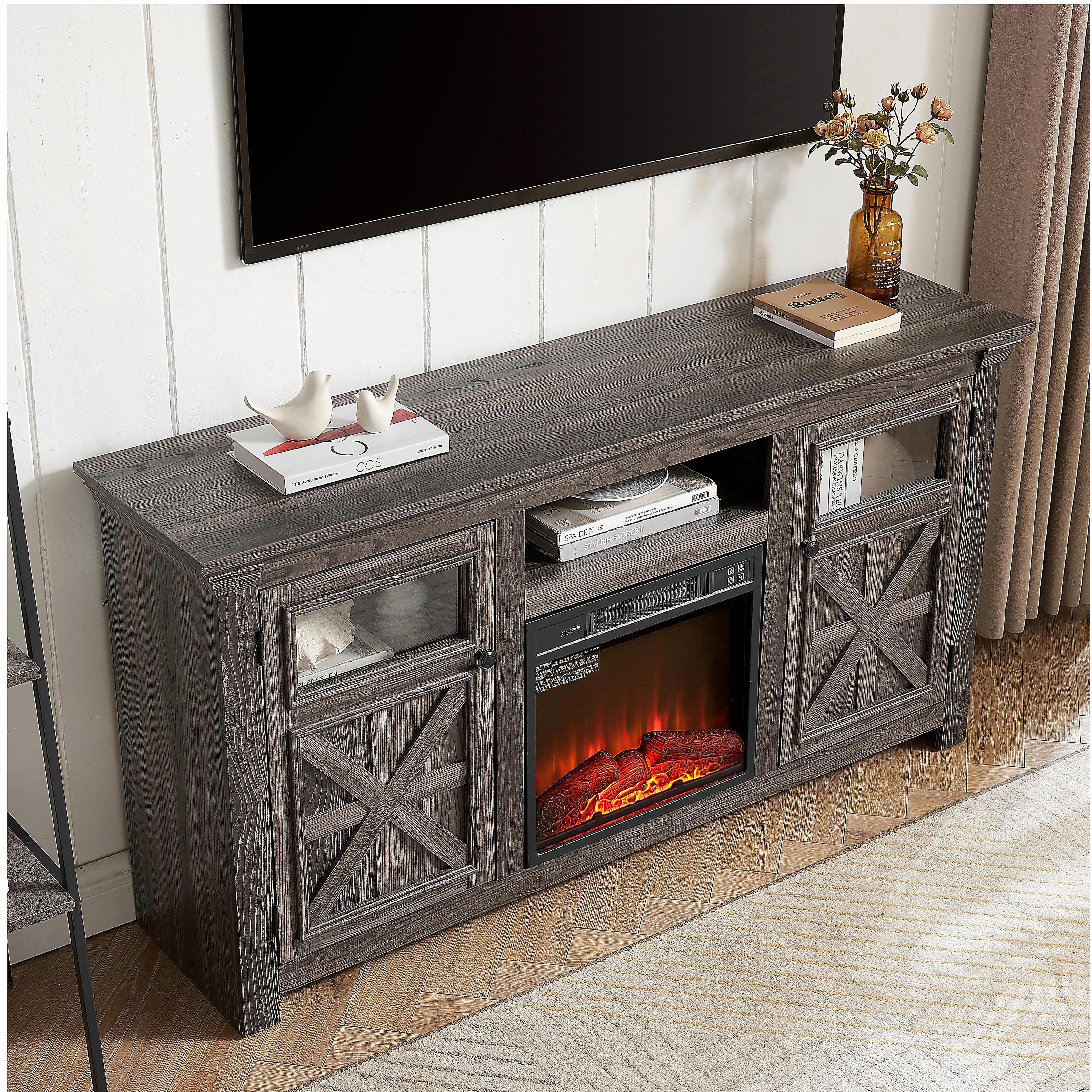 Latitude Run® Two-door cottage style cabinets, cottage TV stand, modern ...