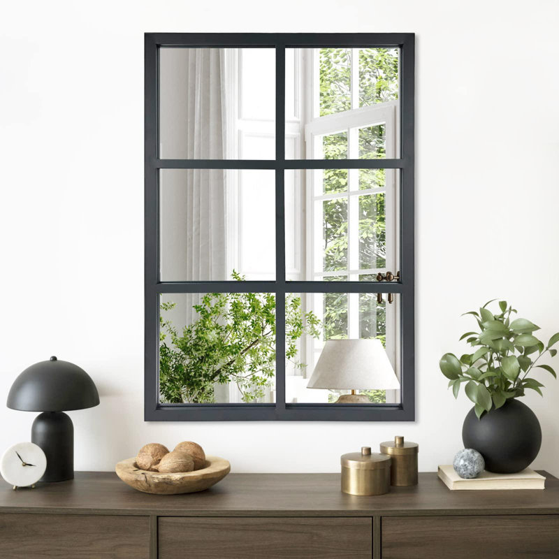 Latitude Run® Farmhouse Rectangular Window Wall Mirror | Wayfair