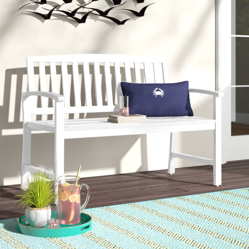 Wayfair | White Outdoor Benches You'll Love in 2023