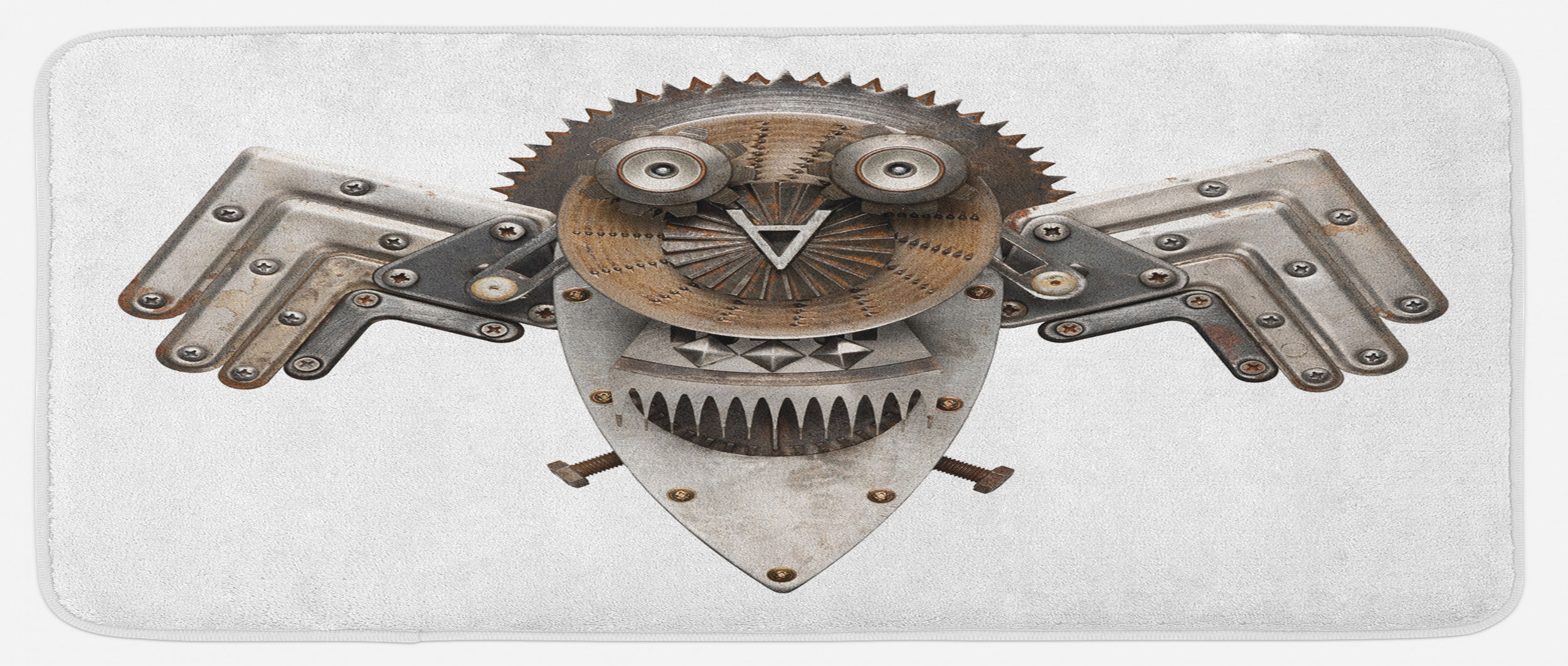 East Urban Home Collage With Owl Cog Hardware Gear Machinery Animal ...