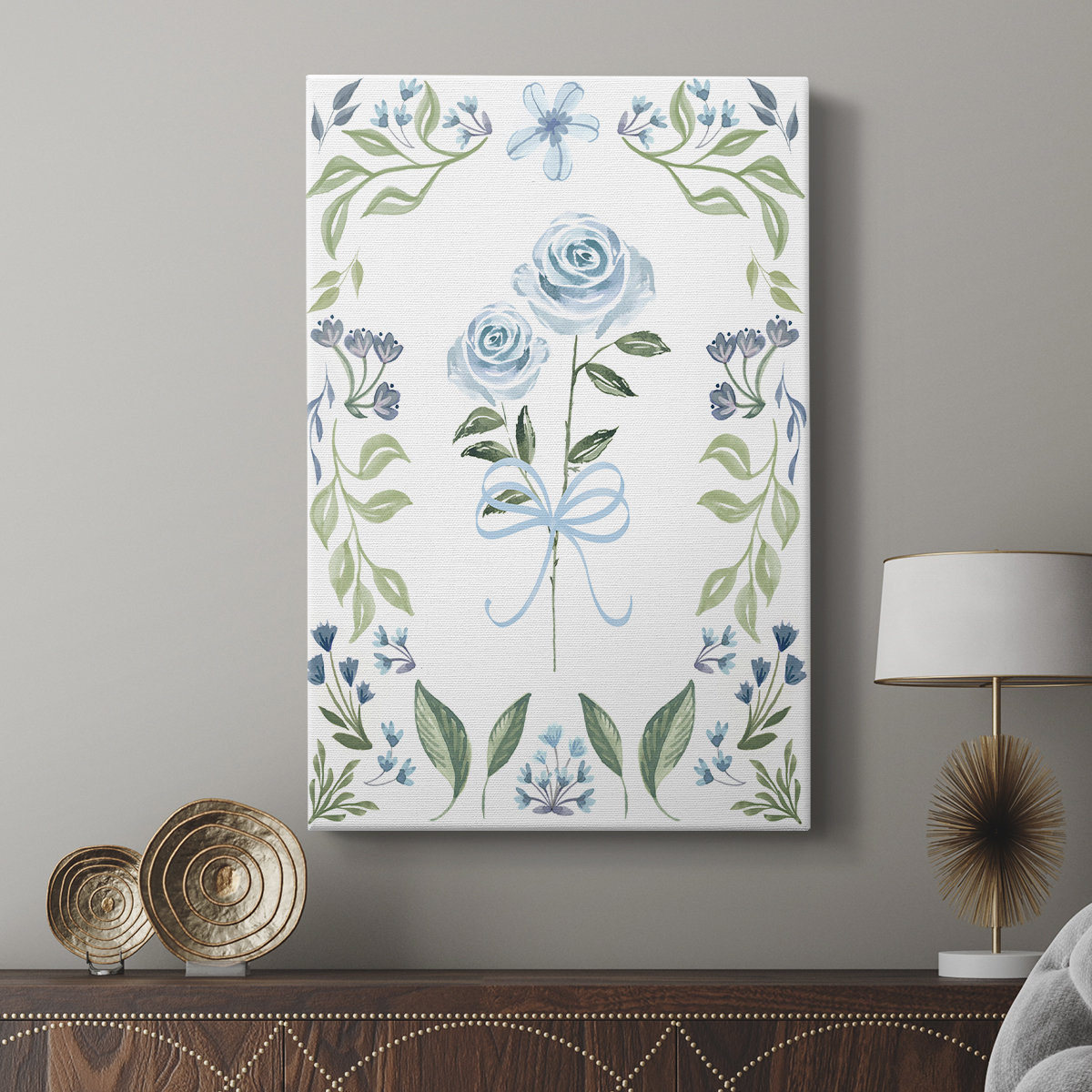 Lark Manor™ Pretty in Blue -Gallery Wrapped Cavas | Wayfair