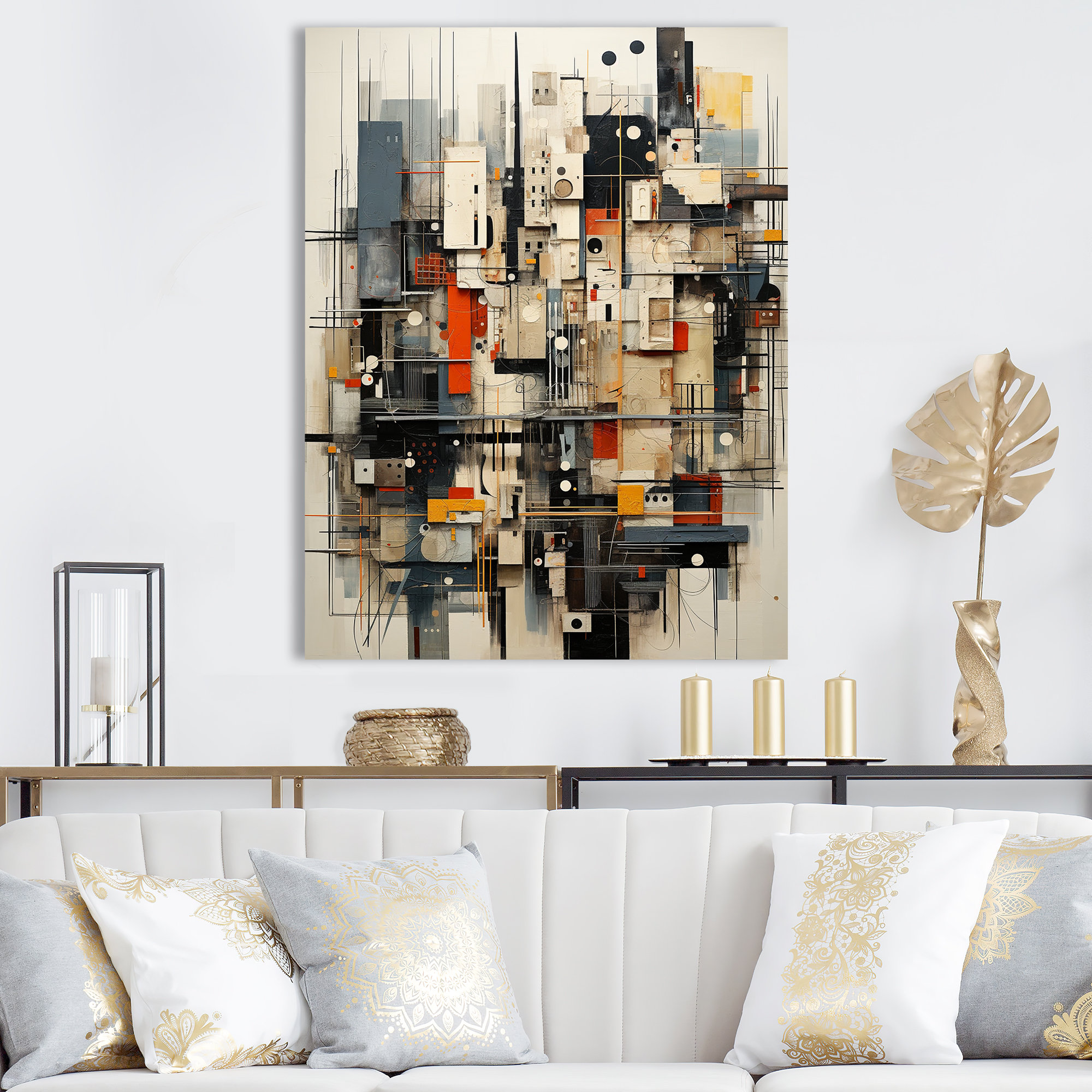 Wrought Studio Abstract Cityscape Harlem Renaissance I - Abstract Wall ...