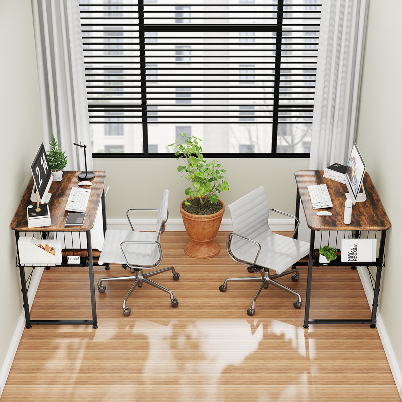 17 Stories Zw Host 80Cm Computer Desk (With Connecting Tube In The ...