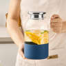 Paracity Water Pitcher with Silicone Base 61oz/ 1.8L, Hot& Cold Glass ...