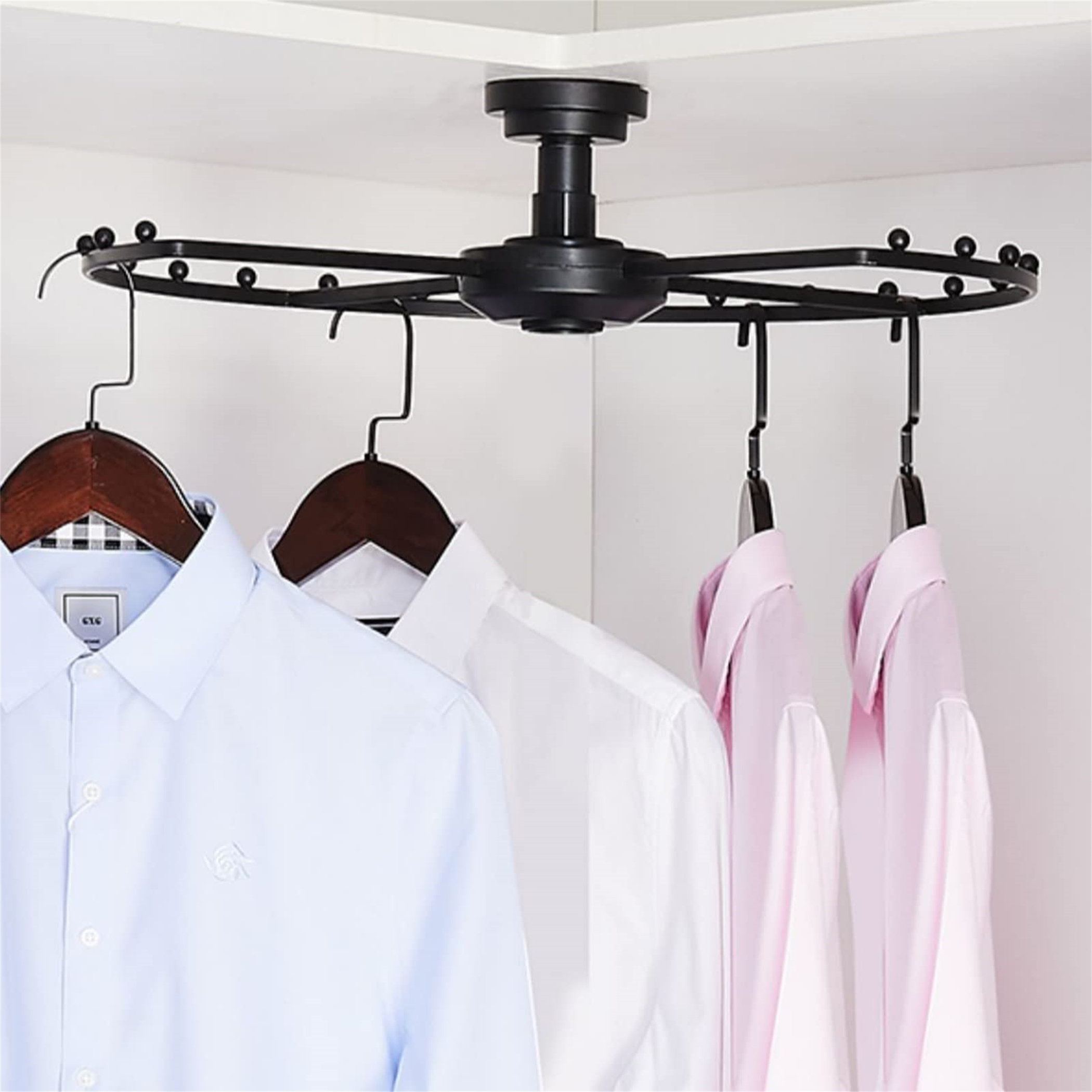 Rebrilliant Natalle Metal Wall Mounted Clothes Rack | Wayfair
