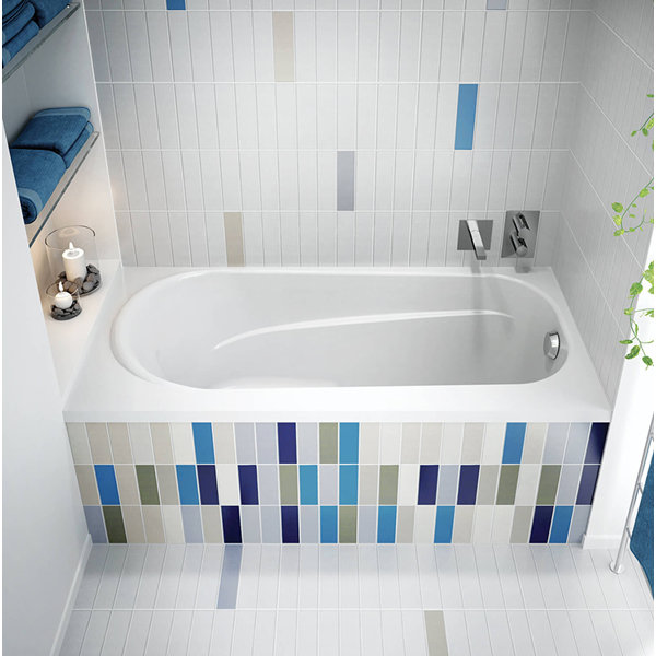 BainUltra Amma 60'' x 30'' Alcove / Tile In Soaking Acrylic Bathtub ...