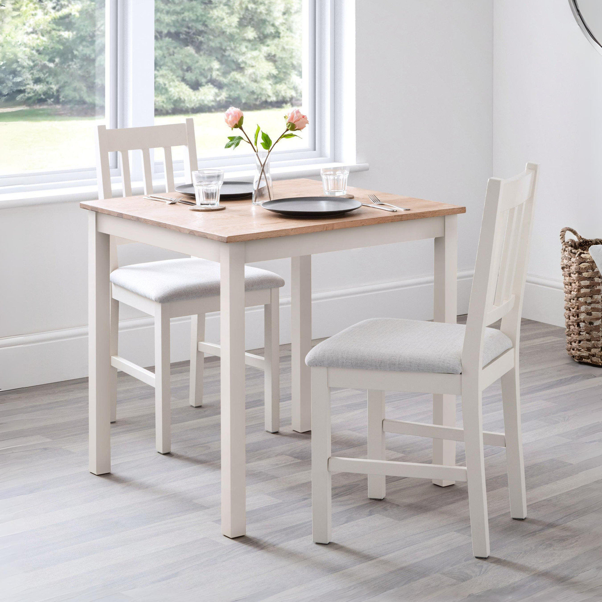 Three Posts Carmel 2 - Person Solid Oak Dining Set & Reviews | Wayfair.ie
