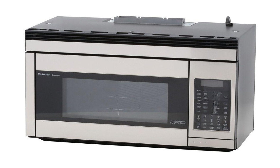 SHARP R1874TY 30" Carousel Convection Over-the-Range Microwave Oven 1.1 ...