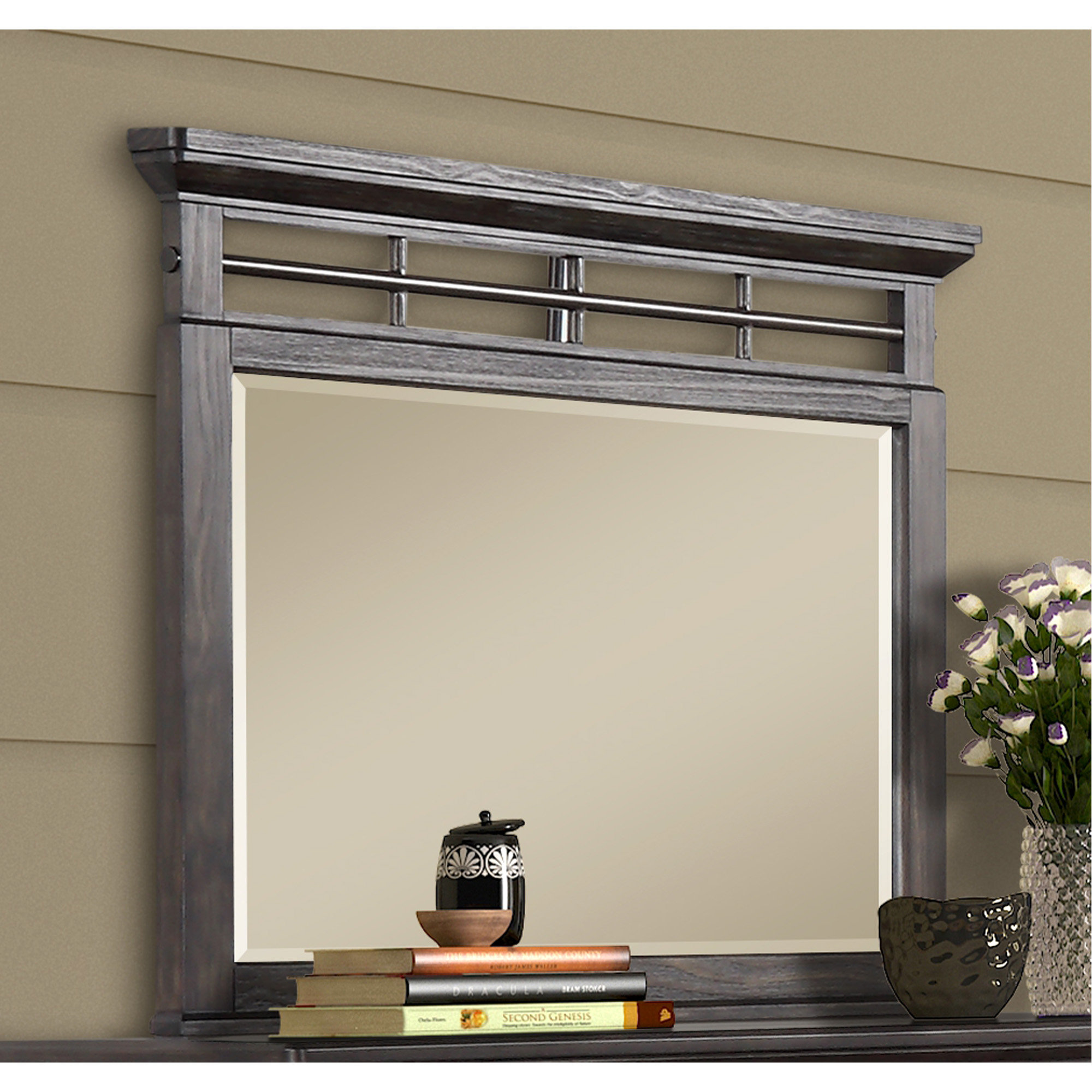 Lark Manor™ Exquisite Mirror With Diverse Materials And Stylish Details ...