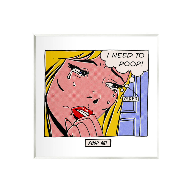 Stupell Industries Need To Poop Classic Comic On MDF by Matheus Lopes ...