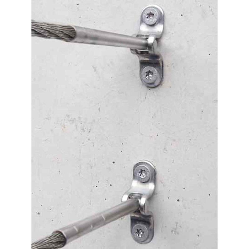 Indital 316 Stainless Steel Wire Cable Surface Mounted Pivotable Crimp ...