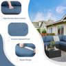 Ebern Designs Emanie 6 - Person Outdoor Rattan Patio Set with Fire Pit ...