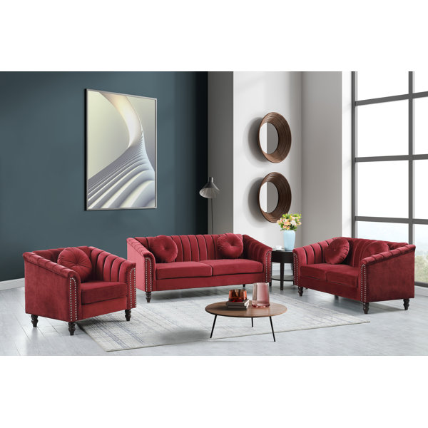 Velvet Living Room Sets & Sofas You'll Love | Wayfair
