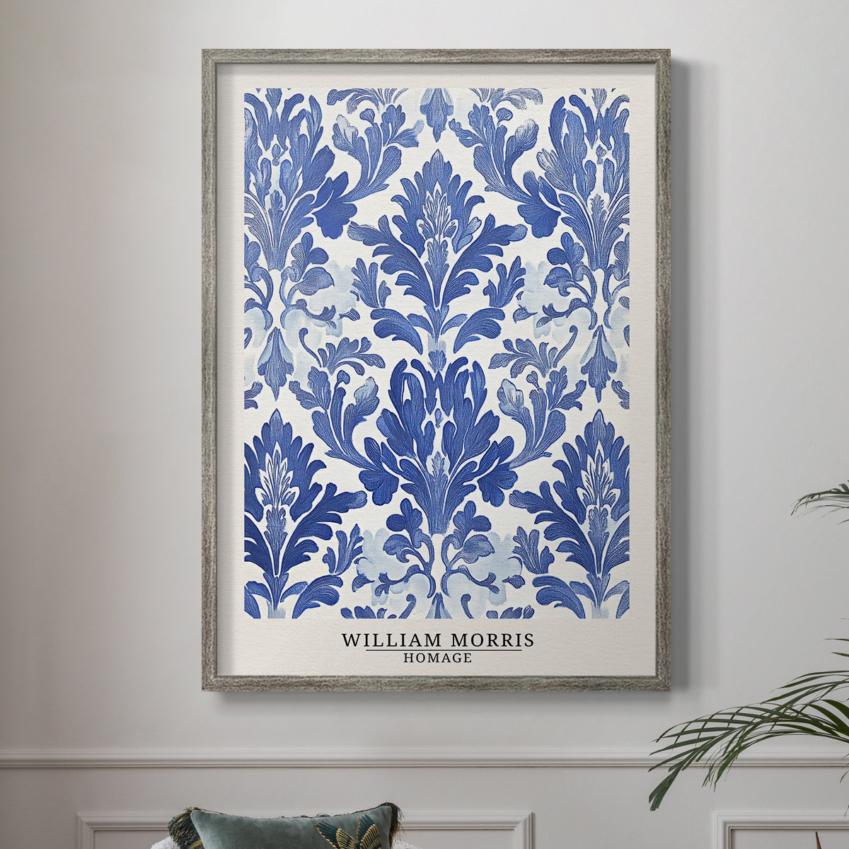 Alcott Hill® WM MORRIS Series CDXCIV Framed Print - Solid Wood | Wayfair