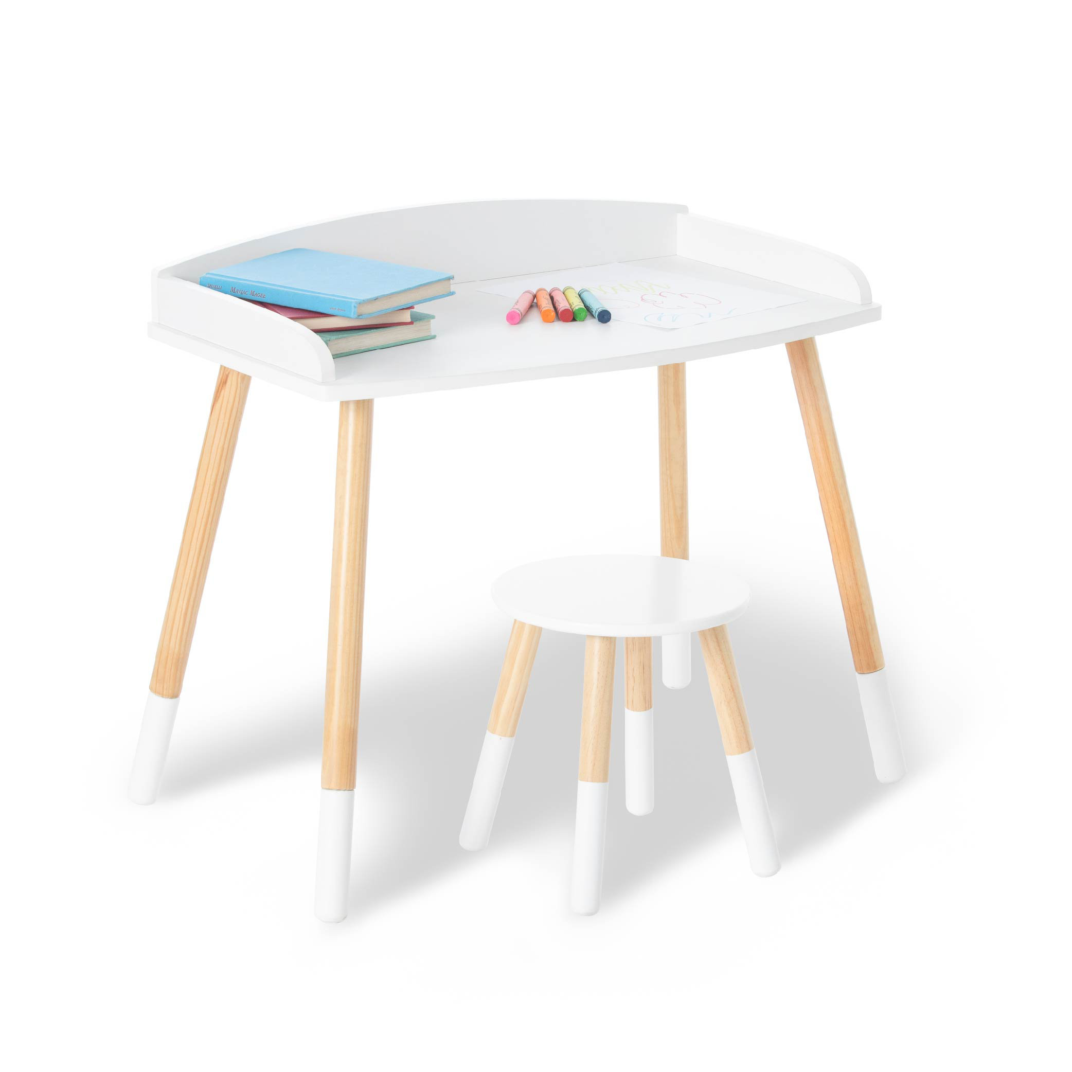Wildkin Modern Study Desk and Stool Set | Wayfair