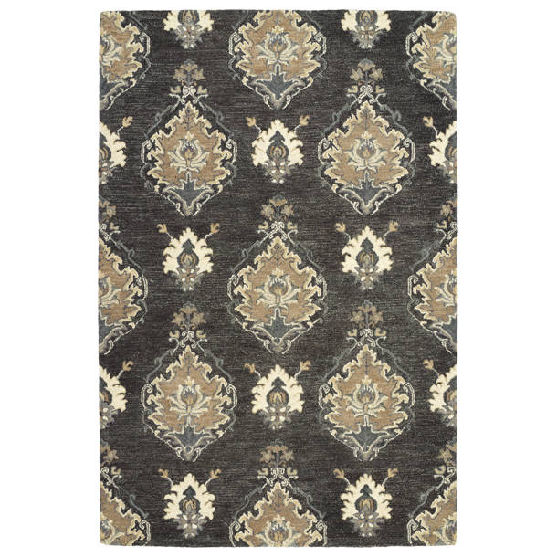 Charlton Home® Dartmoor Wool Floral Rug & Reviews | Wayfair