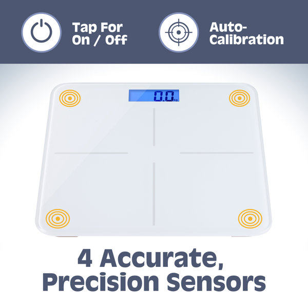 Prominence Home Ultra Thin, White Scale with Easy To Read LCD Display ...