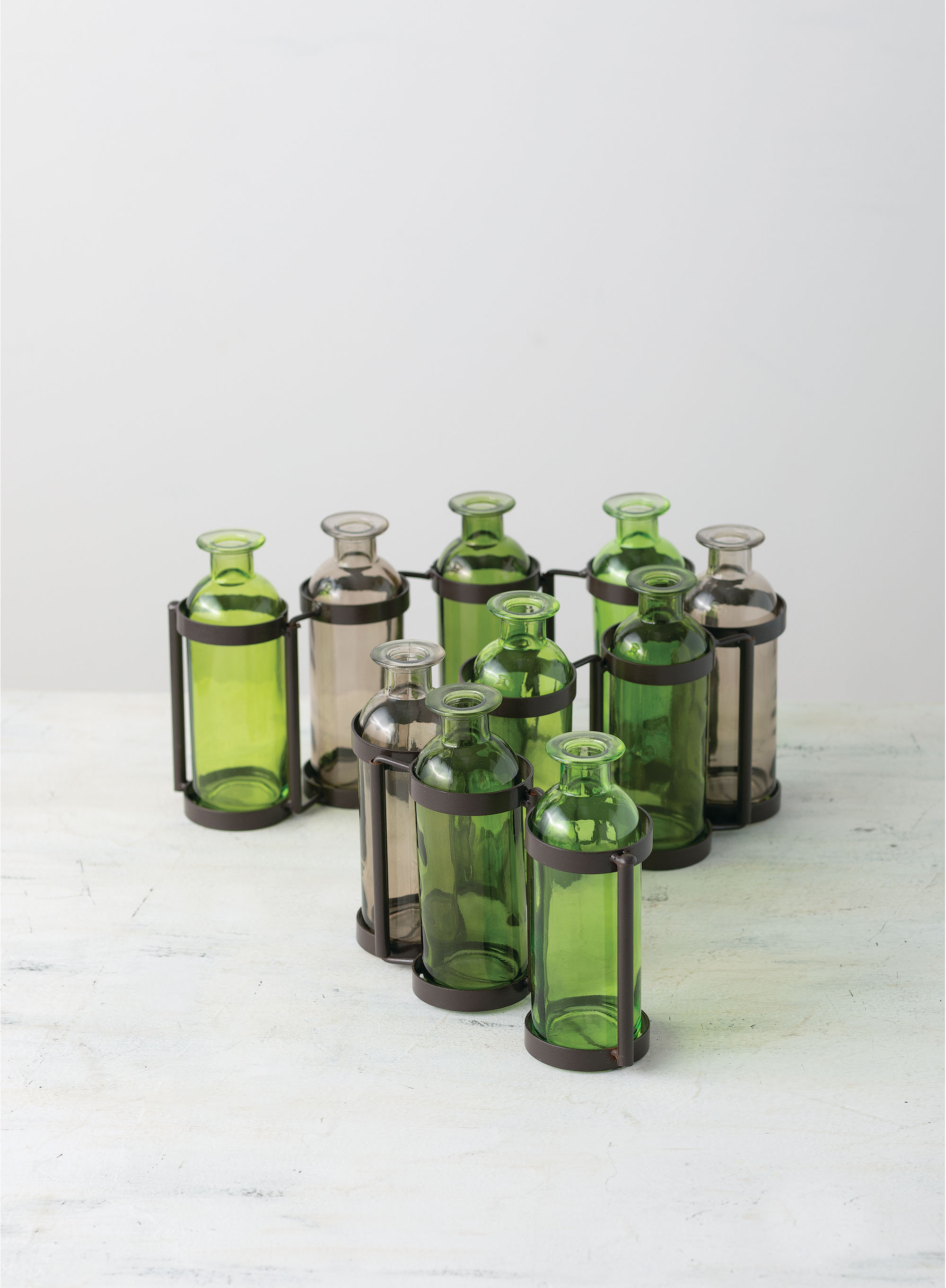 Brayden Studio Altimari Green 6.5" Glass Decorative Bottle - Wayfair Canada
