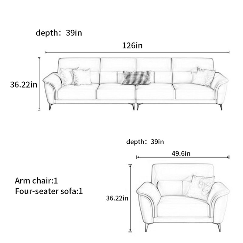 PPEDKS Modern and simple American sofa | Wayfair