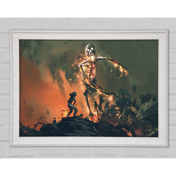 Rosalind Wheeler Battling The Fire Skull Man - Single Picture Frame ...