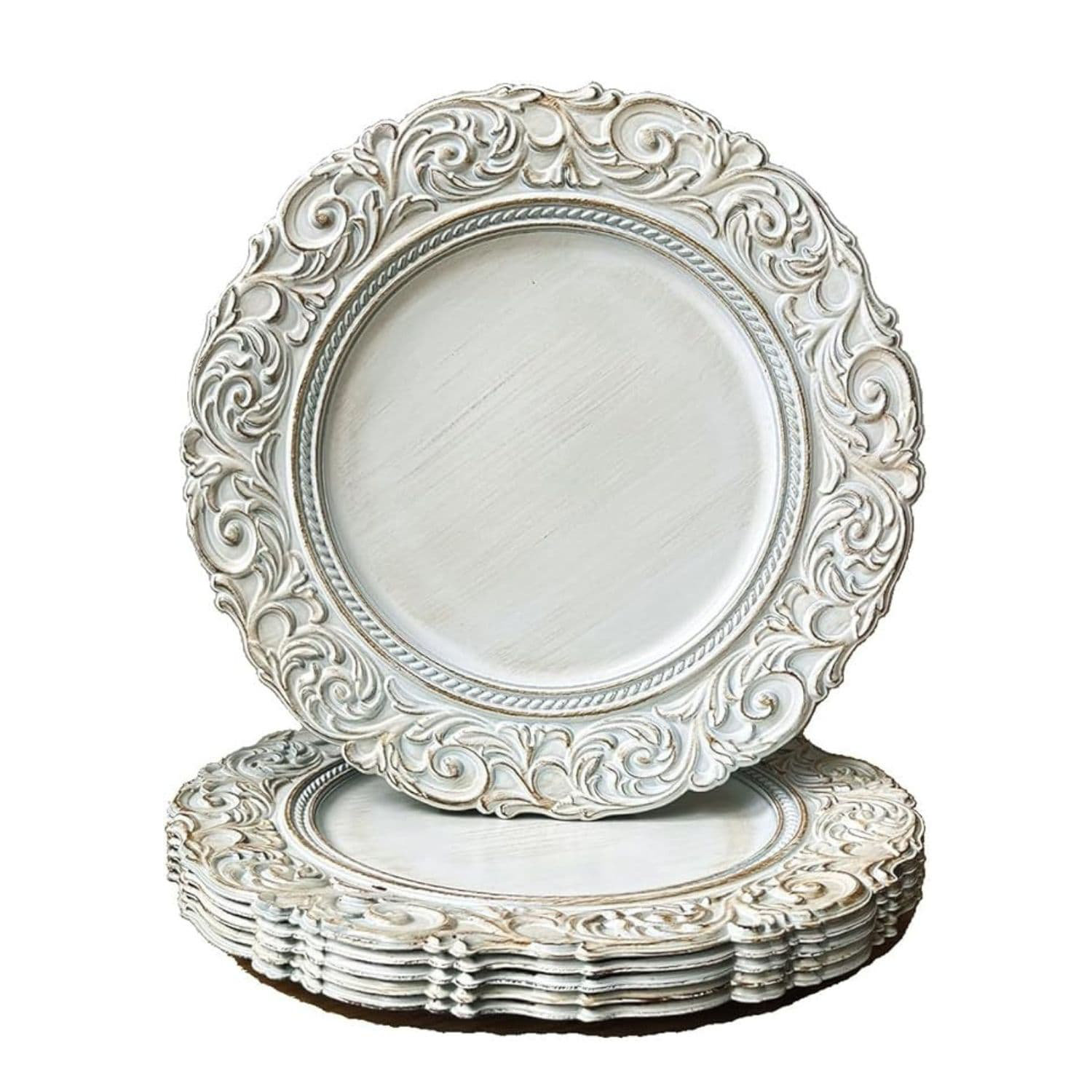 BOLHOG 13 Inch Antique Charger Plates for Dinner | Wayfair