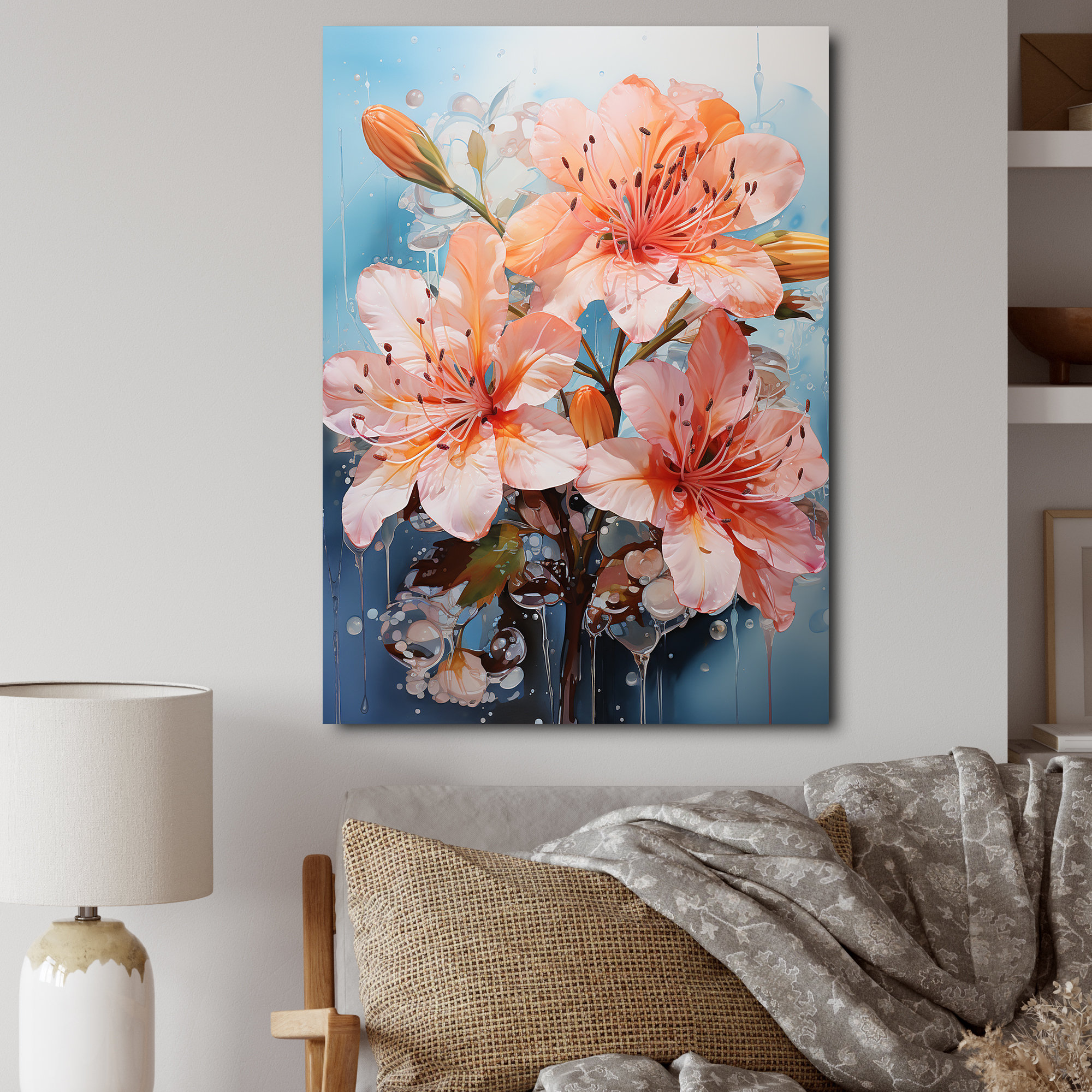 Winston Porter Rhododendron Pink Collage IV - Floral & Botanical Canvas ...