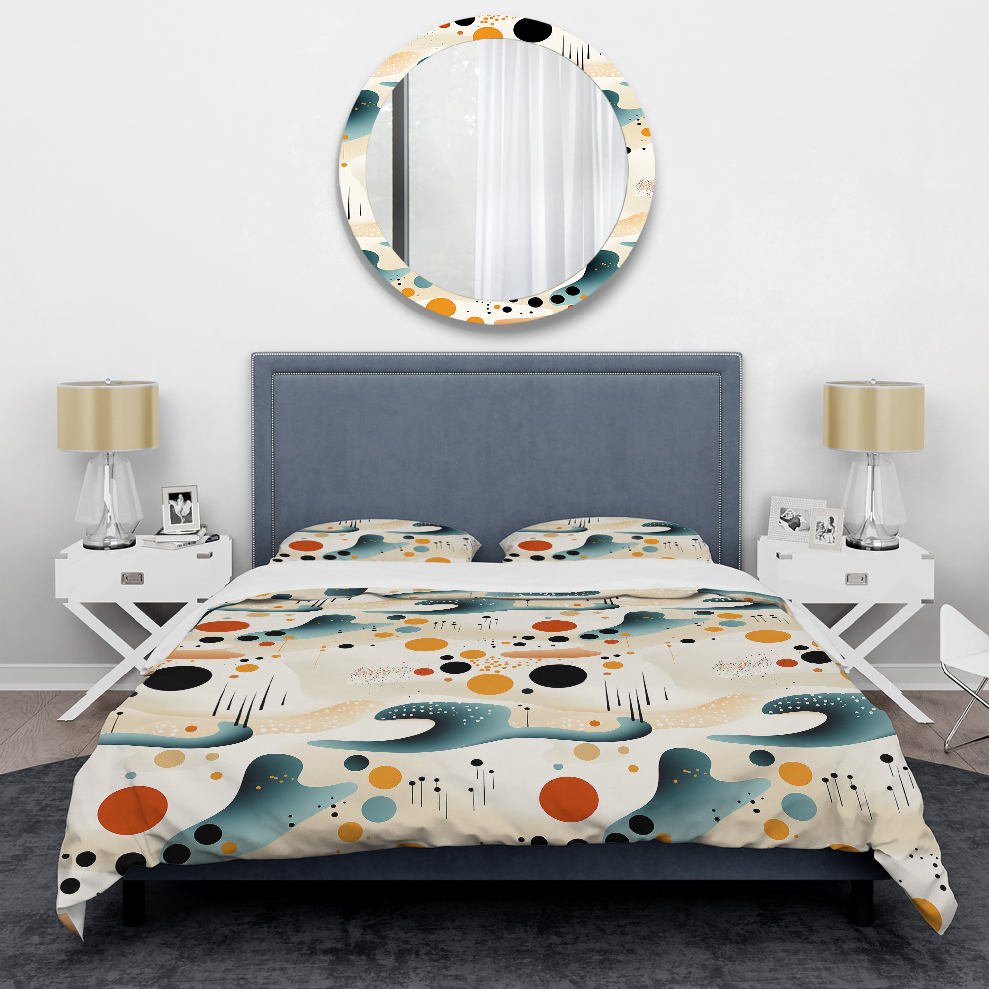 Design Art Minimalism - Modern Bedding Cover Set With 2 Shams | Wayfair