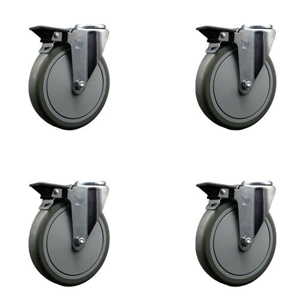 Service Caster Swivel Bolt Hole Casters | Wayfair