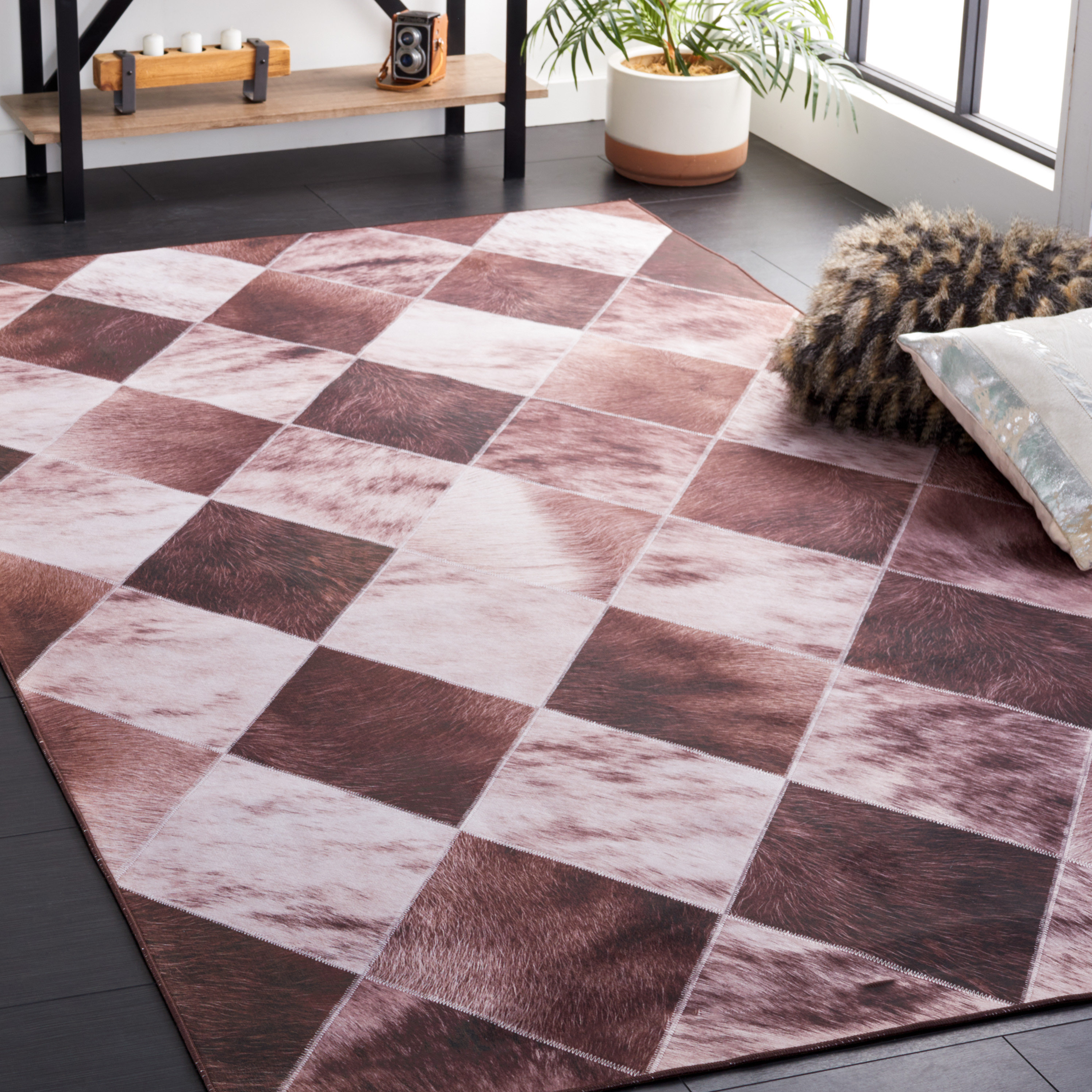 Loon Peak® Cahoe Animal Print Power Loom Polyester Area Rug in Light ...