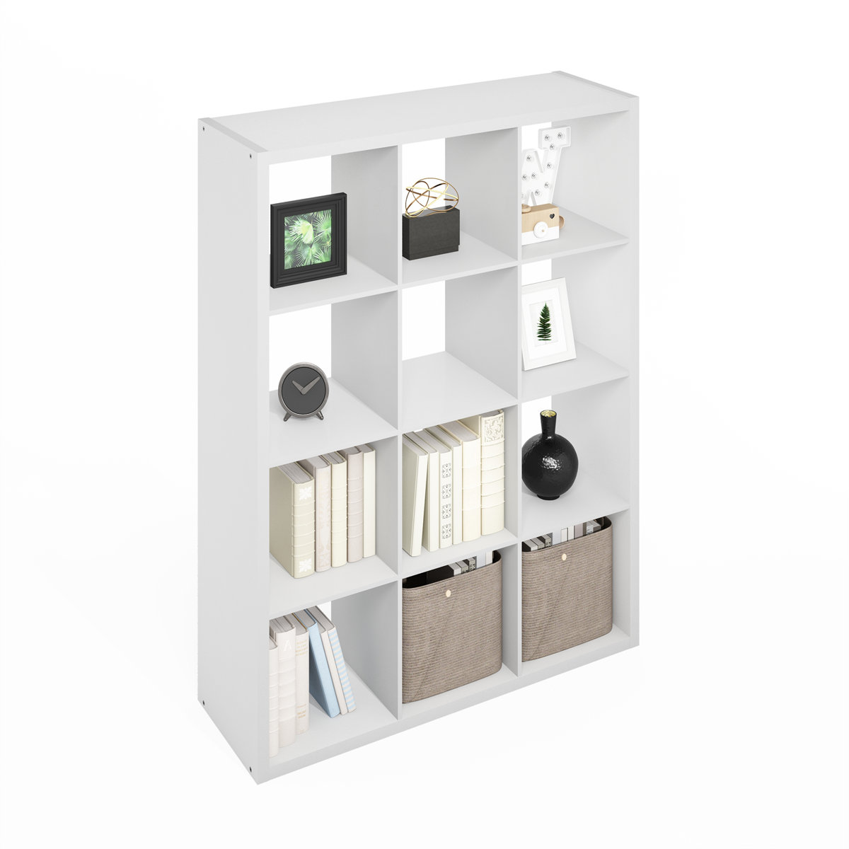 Latitude Run® Sisler Open Back Cube Storage Organizer, Standing Shelf ...