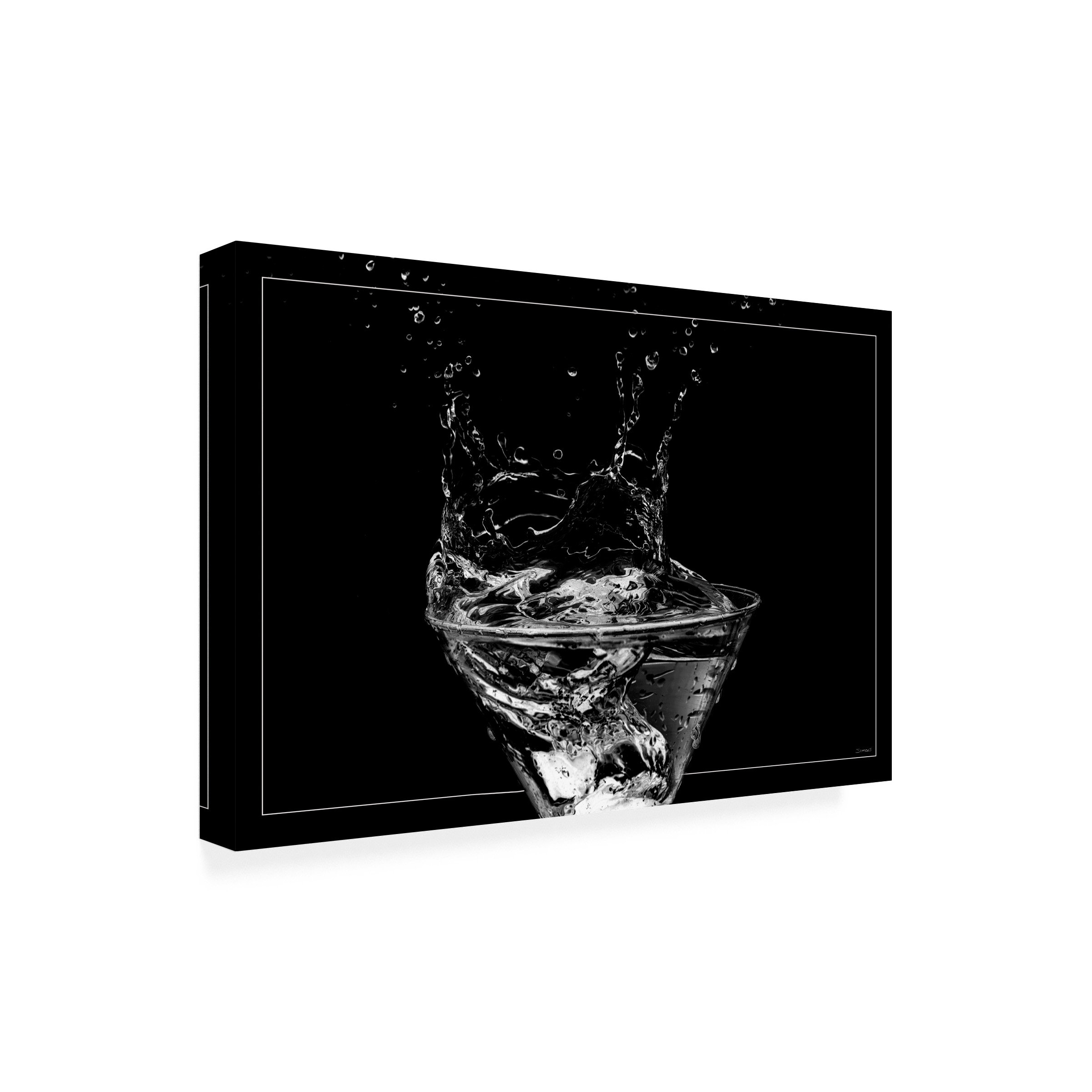 Ebern Designs Kiarno Martini Splash 13 - Wrapped Canvas Photograph ...