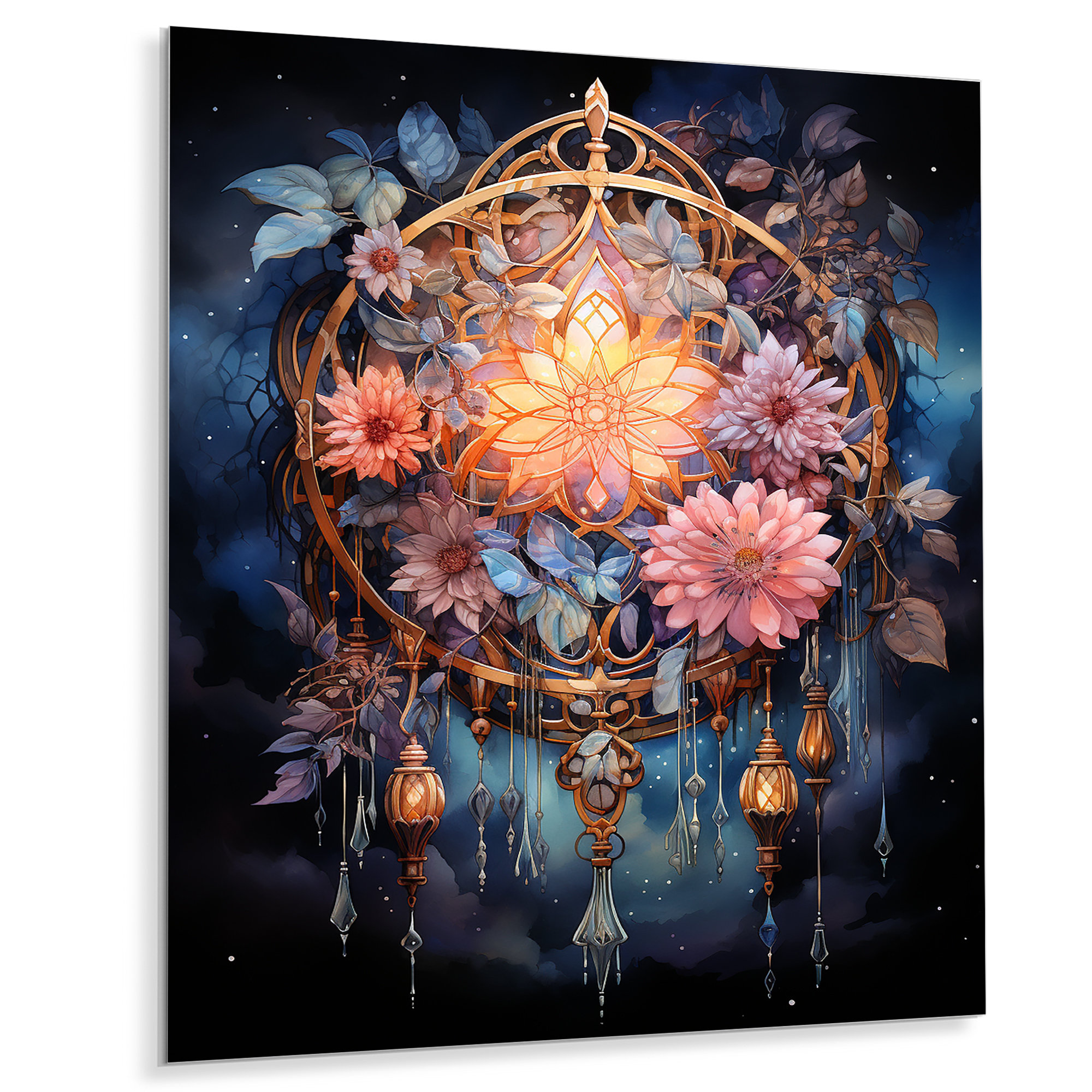 Latitude Run® Yellow Dreamcatcher Dusks Embrace - Dream Catcher Metal ...