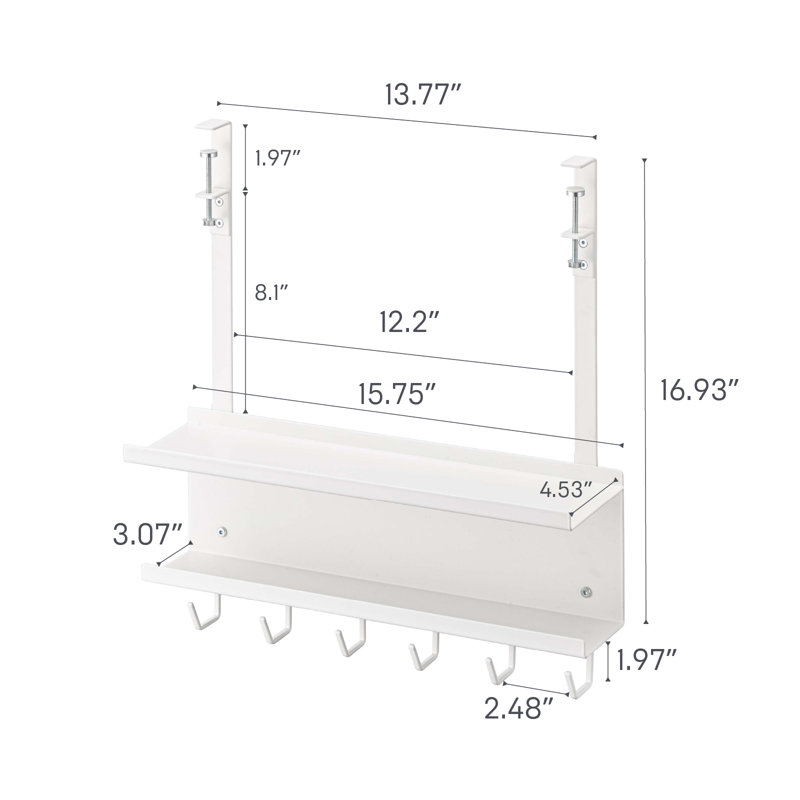 Yamazaki Home Under-Desk Cable & Router Storage Rack, Steel | Wayfair