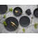 Creatable Lava Stone 24 Piece Stoneware Dinnerware Set - Service for 6 ...