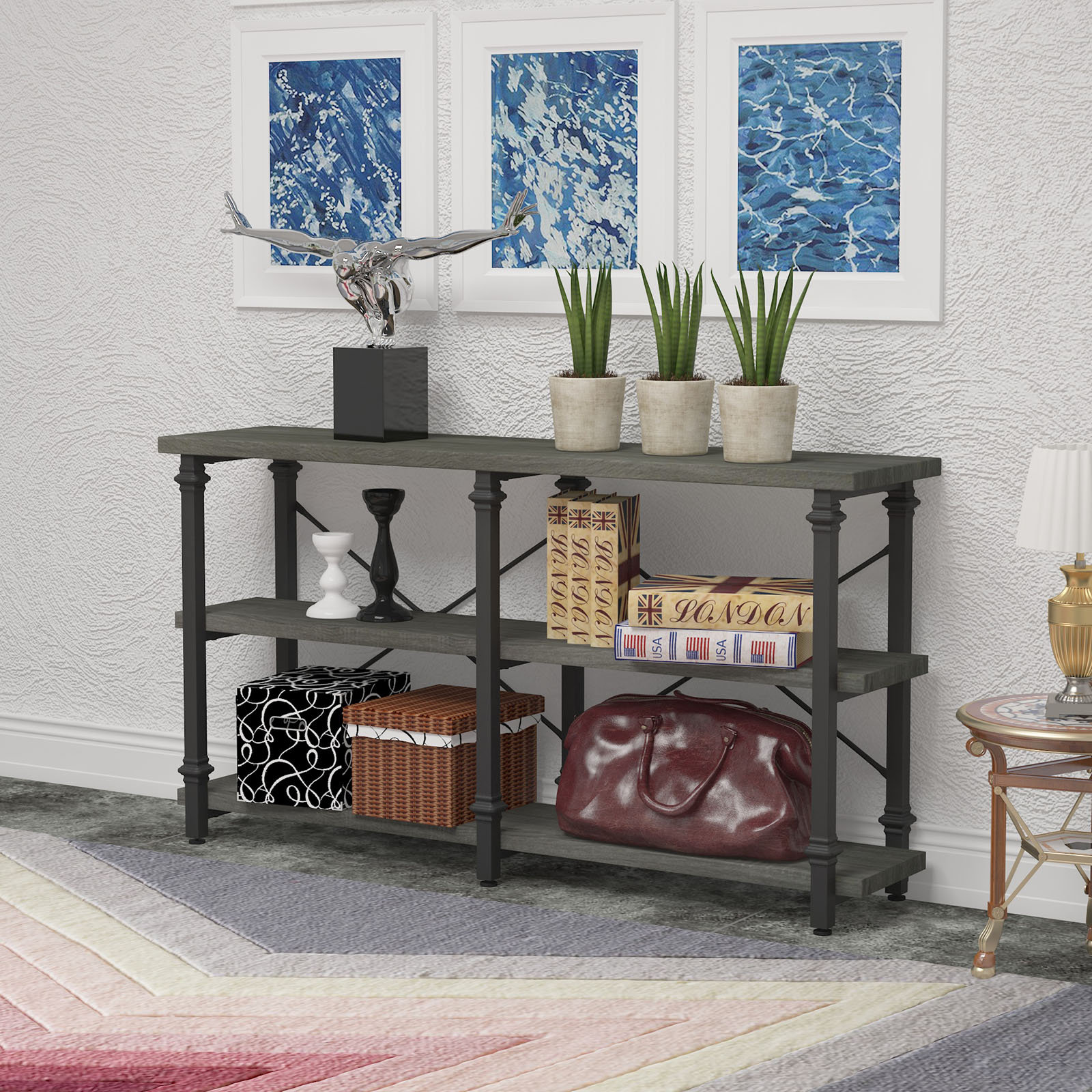 Williston Forge Leatham 55.1" Console Table | Wayfair