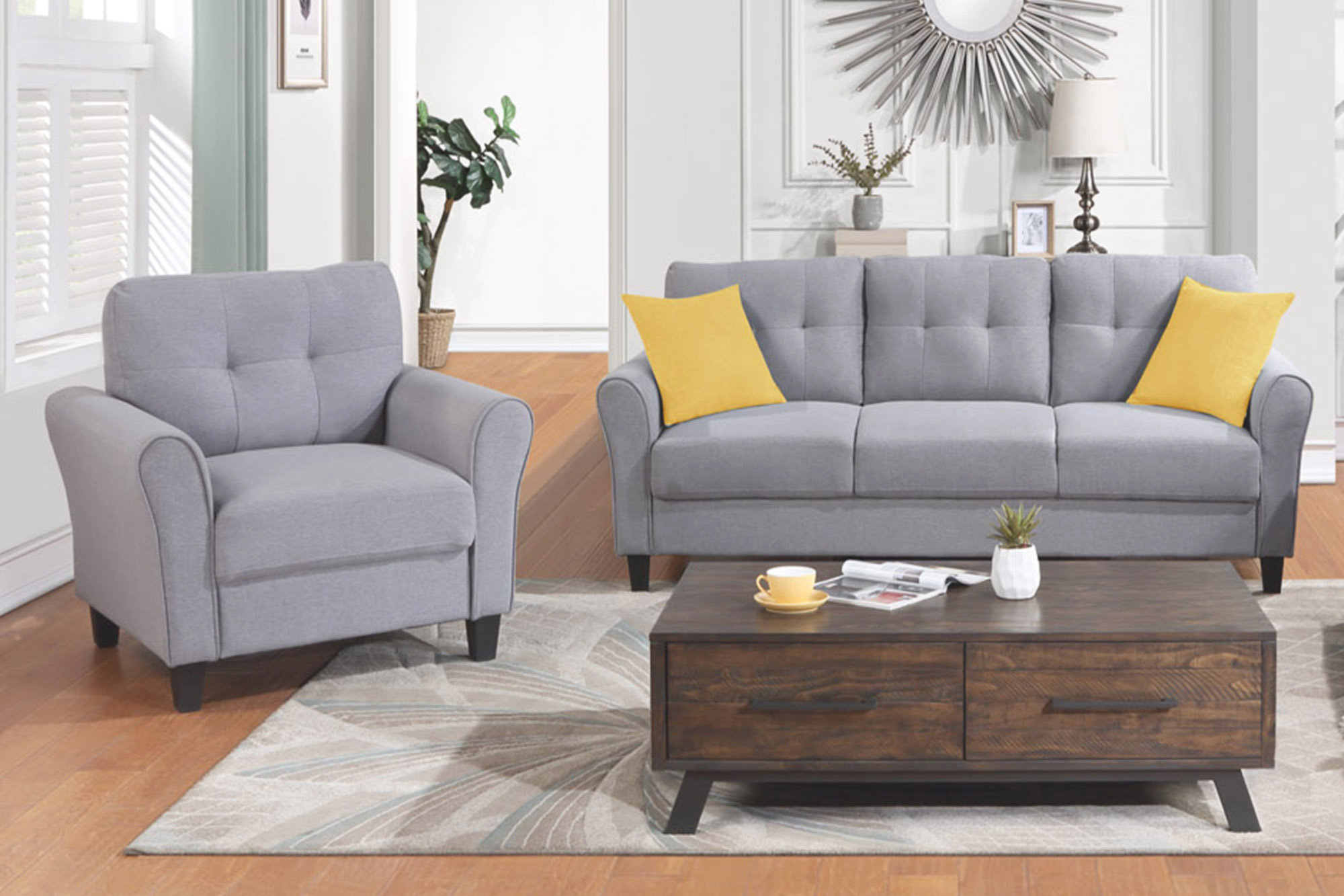 Ebern Designs Larod 79.84'' Upholstered Sofa | Wayfair