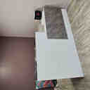 Wrought Studio™ 86.6'' W Rectangular Reception Desk With Open Shelves ...