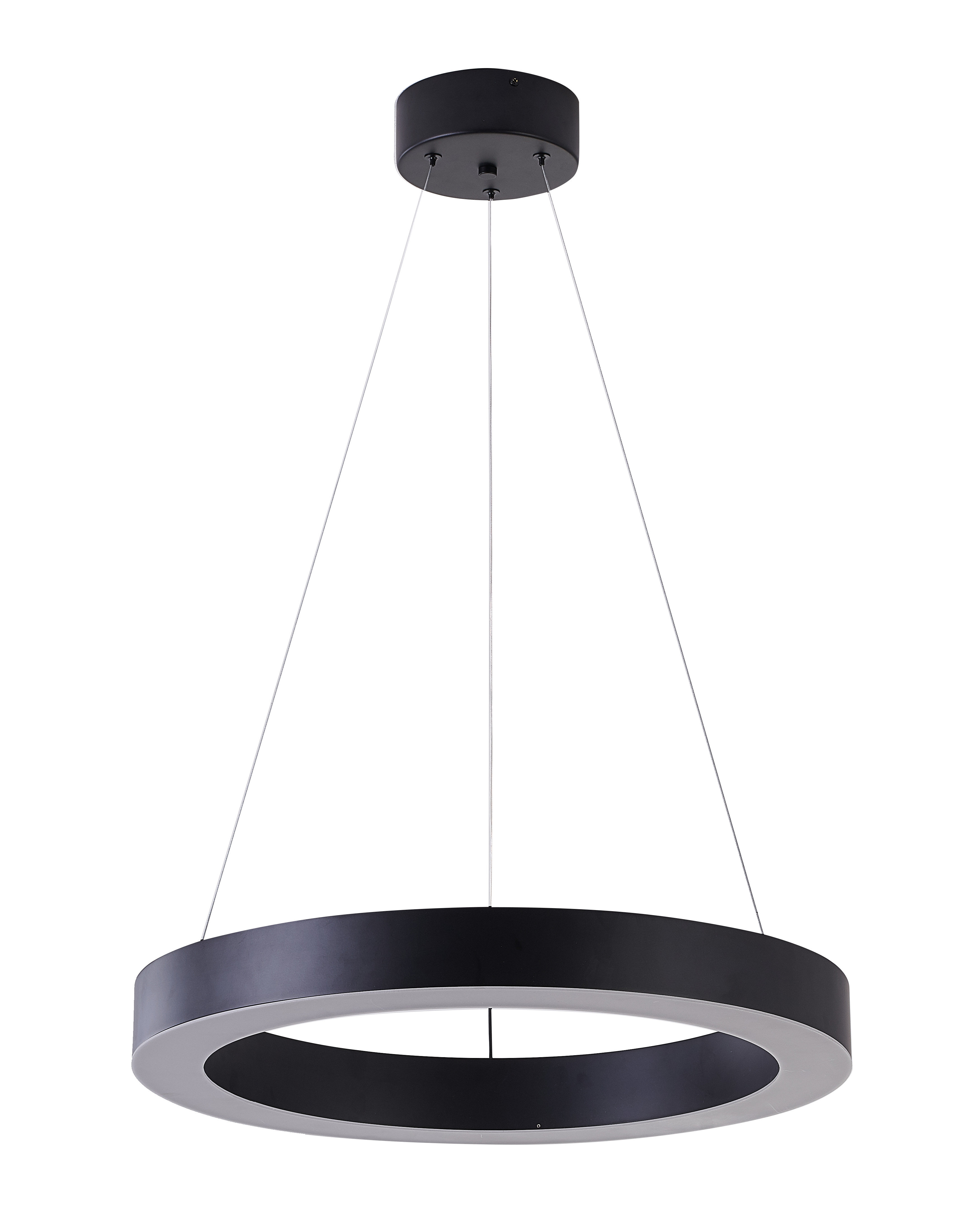 Orren Ellis 1-Light LED Ring Halo Pendant With Acrylic Diffuser | Wayfair