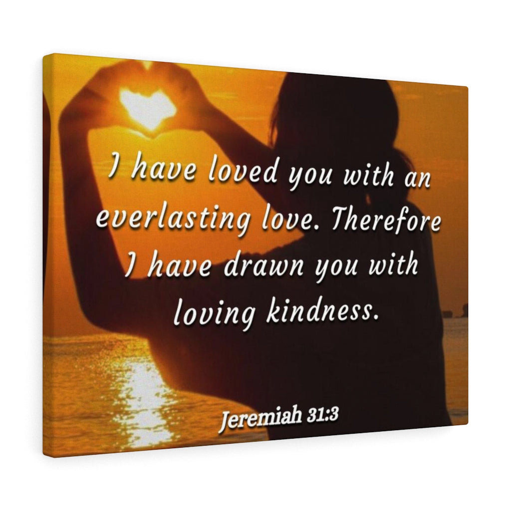 Trinx Everlasting Love Jeremiah 31:3 Christian Wall Art Bible Verse ...