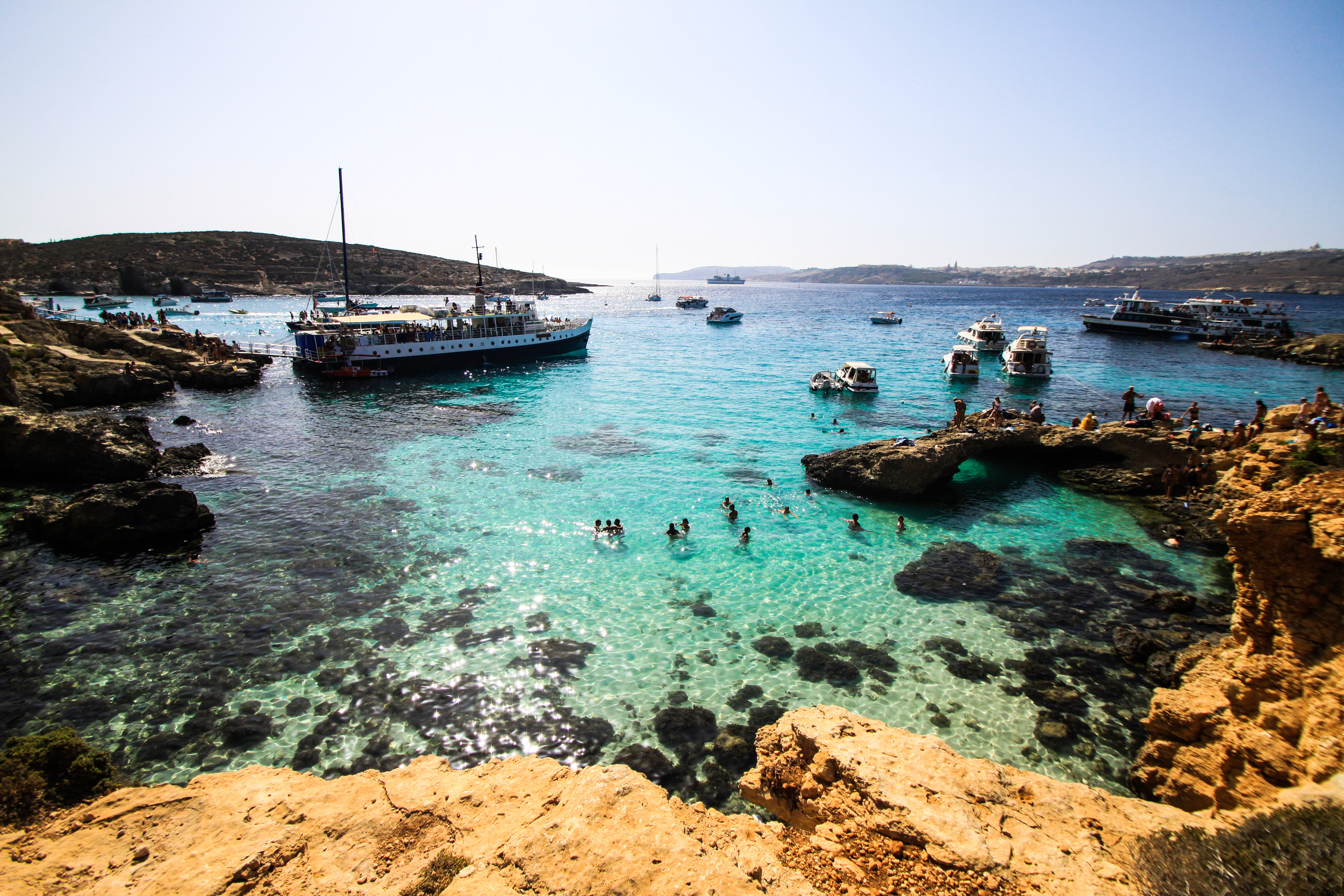 Breakwater Bay Blue Lagoon of Comino - Wrapped Canvas Photograph ...