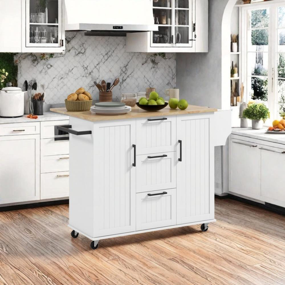 Lark Manor Kitchen Island with Drop Leaf - Wayfair Canada