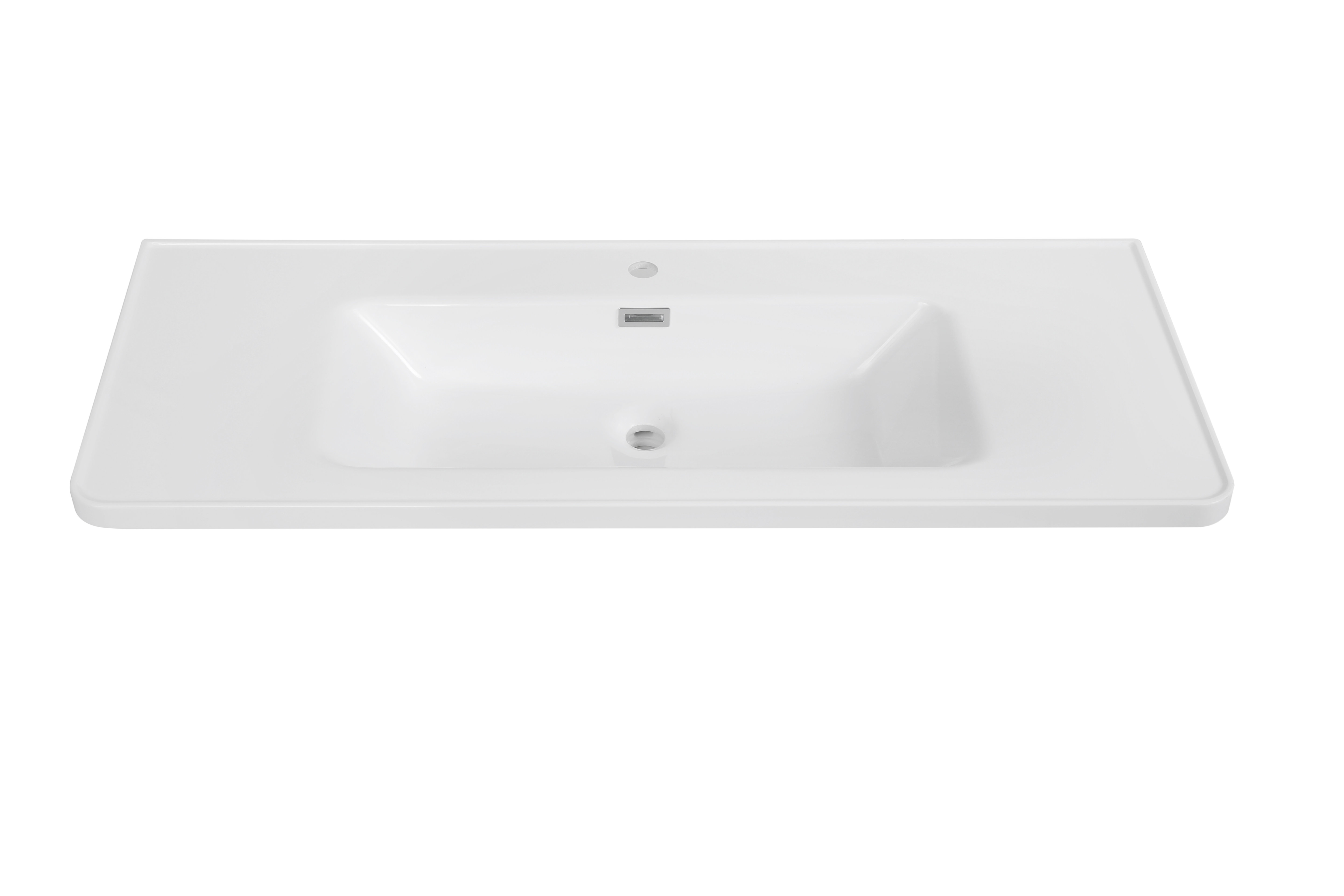 Streamline Bath 47.2" Solid Surface Resin Streamline Vanity Top ...